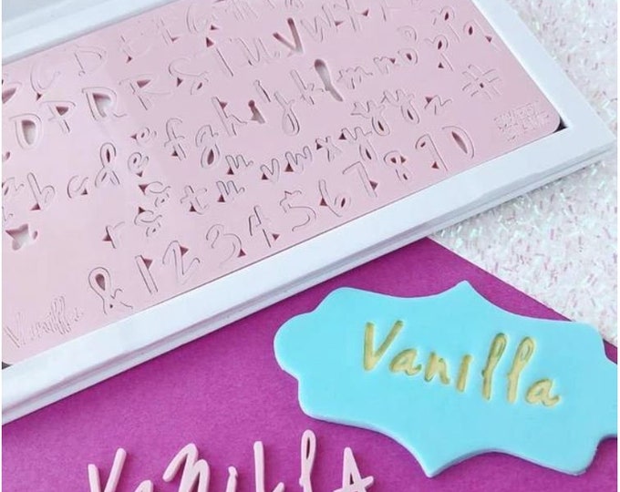 Vanilla Set Uppercase Lowercase Numbers And Symbols Full Etsy