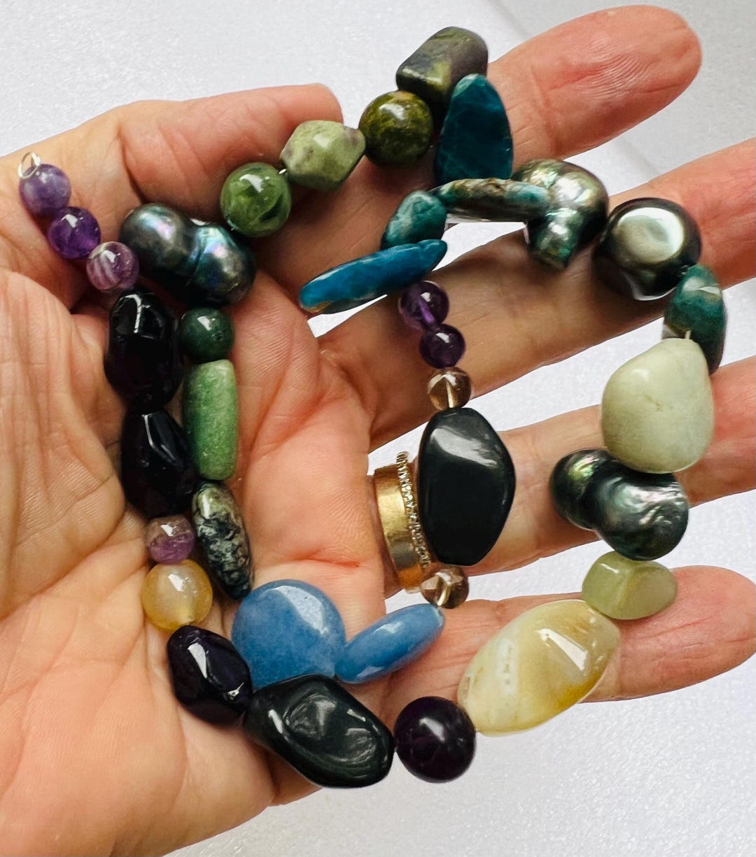 Stone Bead Destash 105A - Etsy