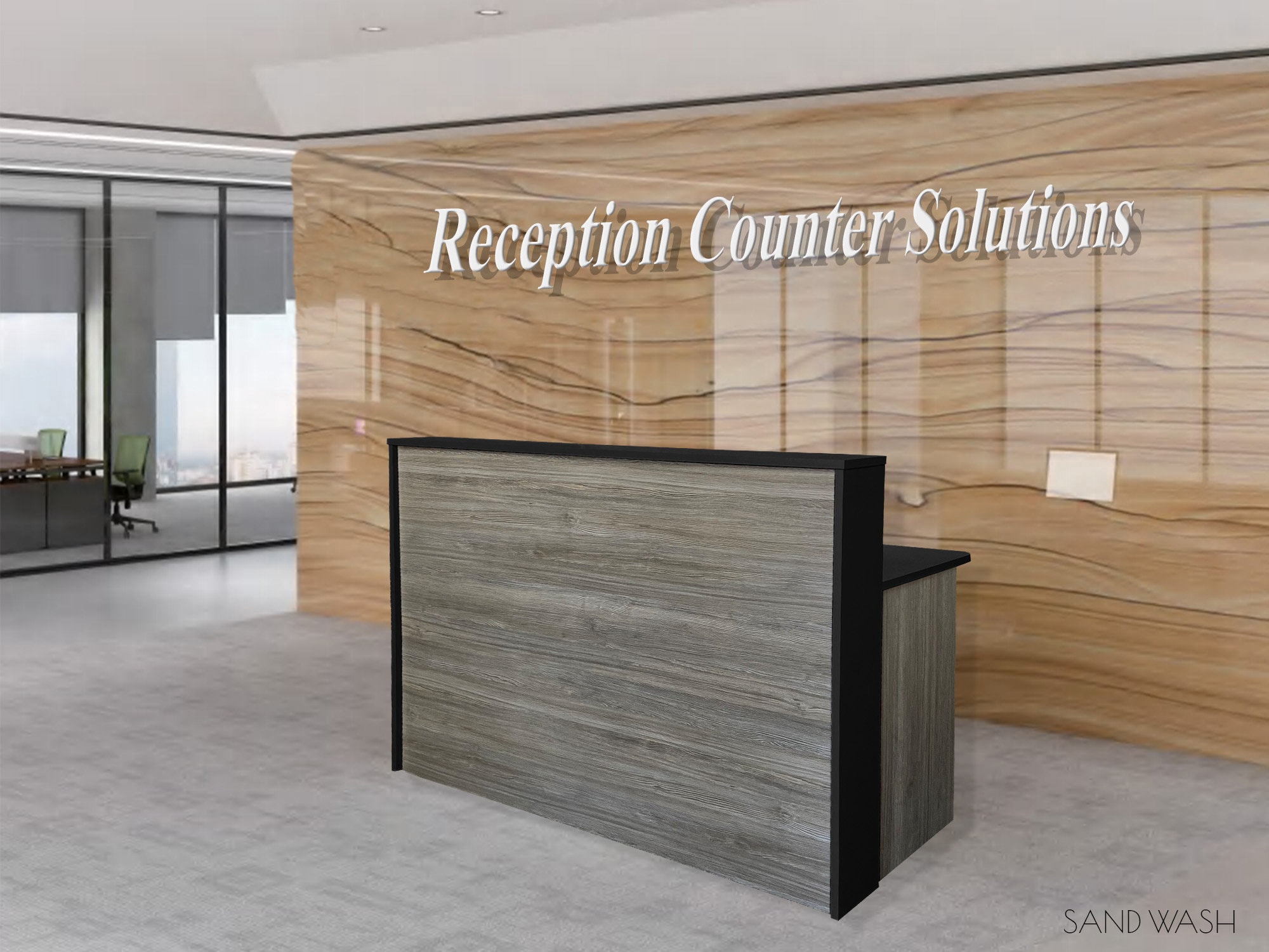Malibu Reception Desk Reception Desk Modern Retail Counter Reception Desk Solon Etsy