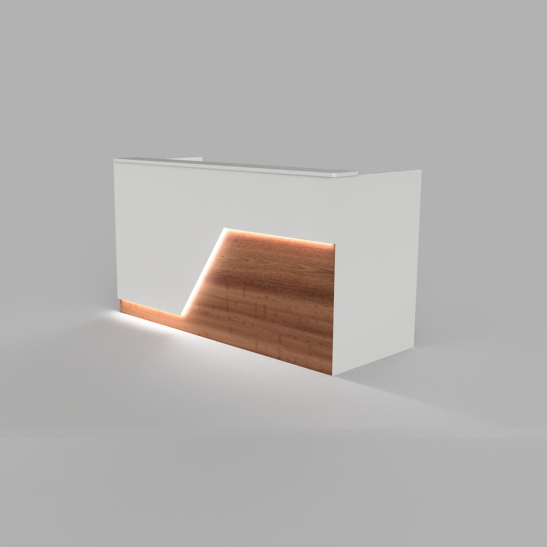 Miami Reception Desk: Modern Sales Counter With LED Lighting - Etsy
