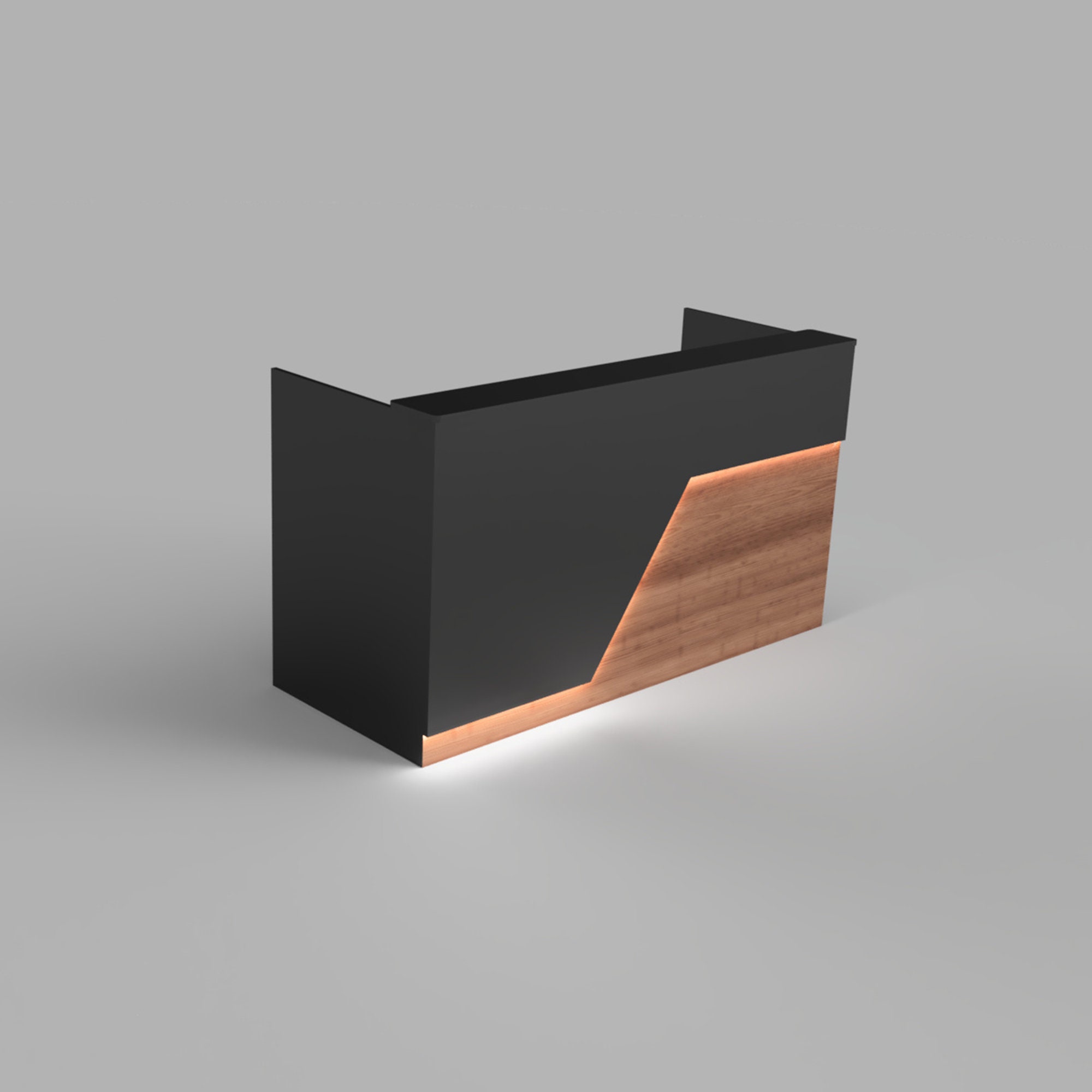 Miami Reception Desk: Modern Sales Counter With LED Lights - Etsy