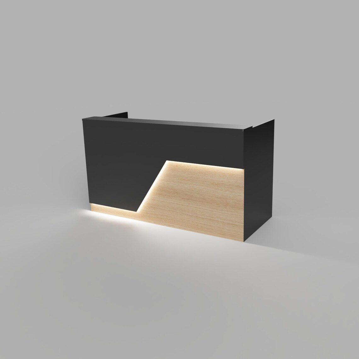 Miami Reception Desk: Modern Sales Counter With LED Lights - Etsy