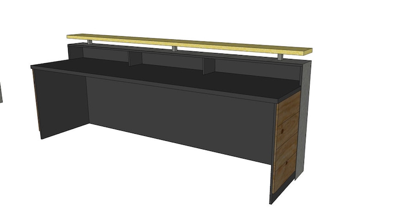 6 Foot Memphis Reception Desk - Etsy