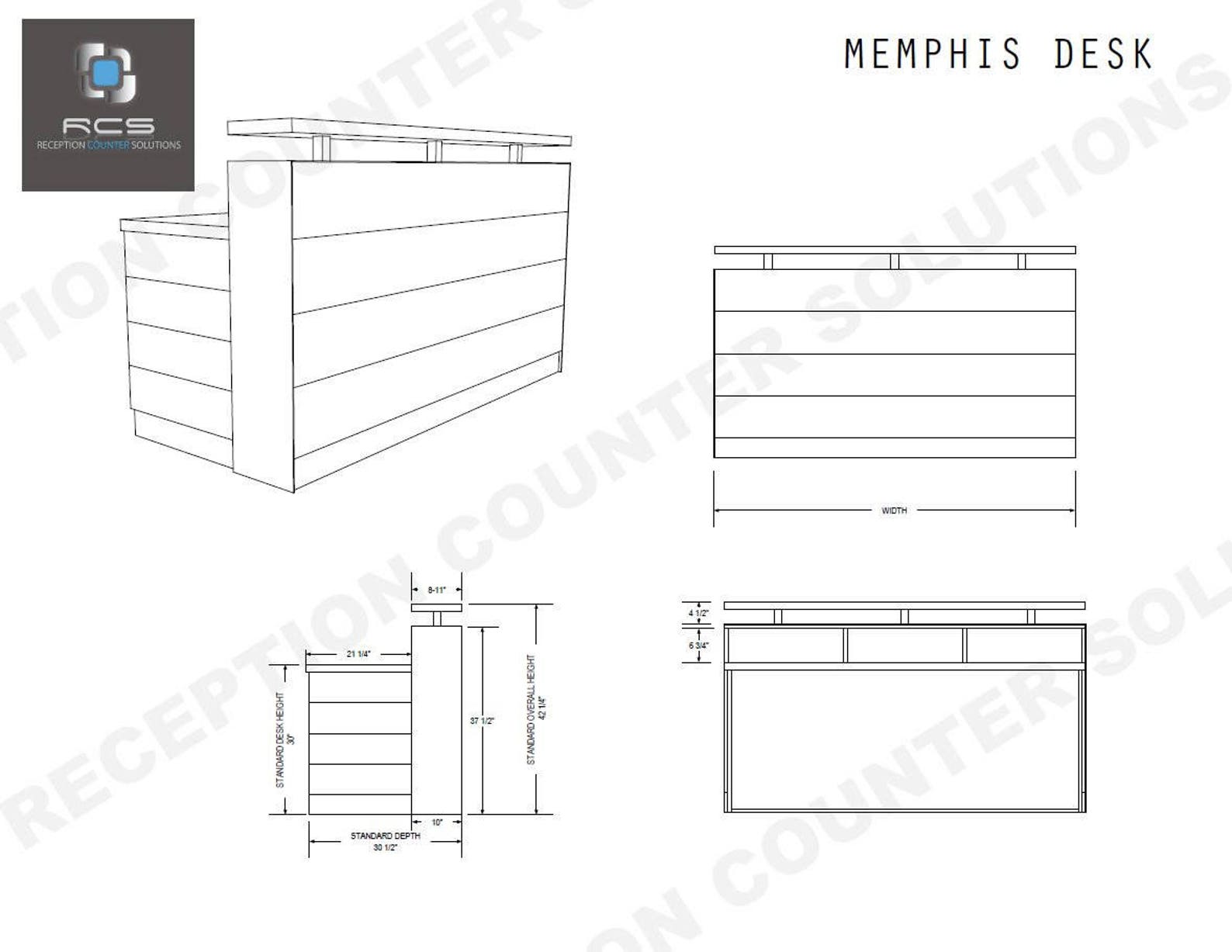 Memphis Reception Desk - Etsy