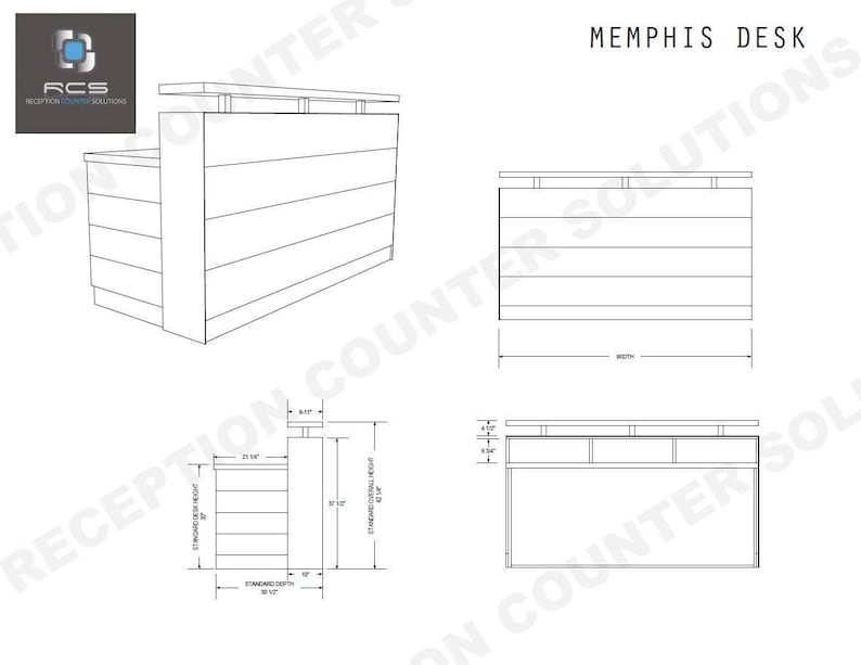 Memphis Reception Desk - Etsy