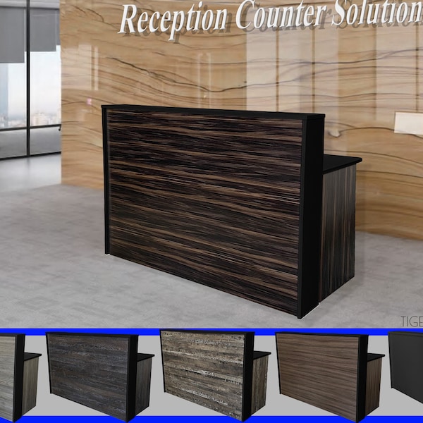 Wood Reception Desk - Etsy