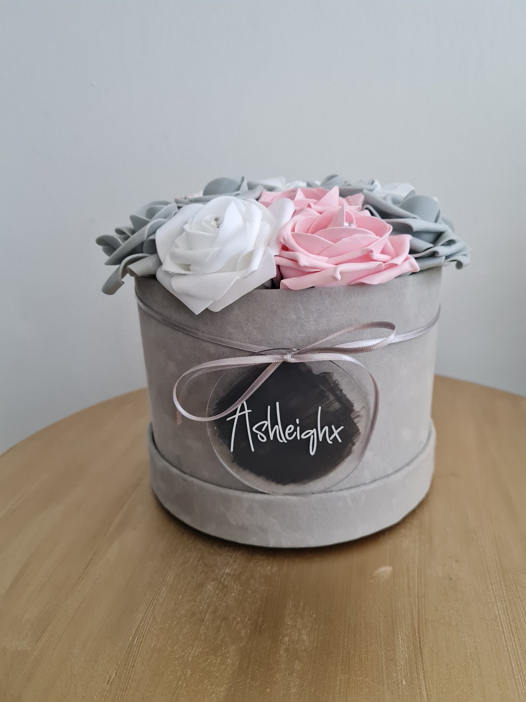 Flower Hat Box, Rose Hat Box ,floral, Bouquet, Housewarming Gift ...