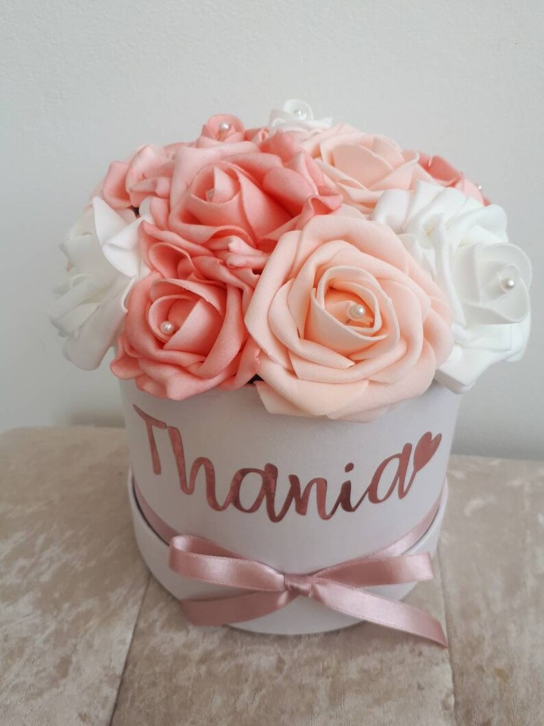 Hat Box Flowers Flower Hat Box Roses Fleurs Floral - Etsy