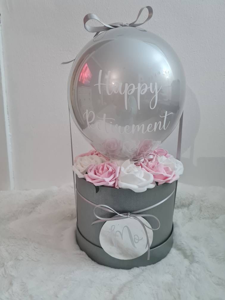 Hot Air Balloon Flower Box Hat Box Flowers Birthday Balloon - Etsy UK