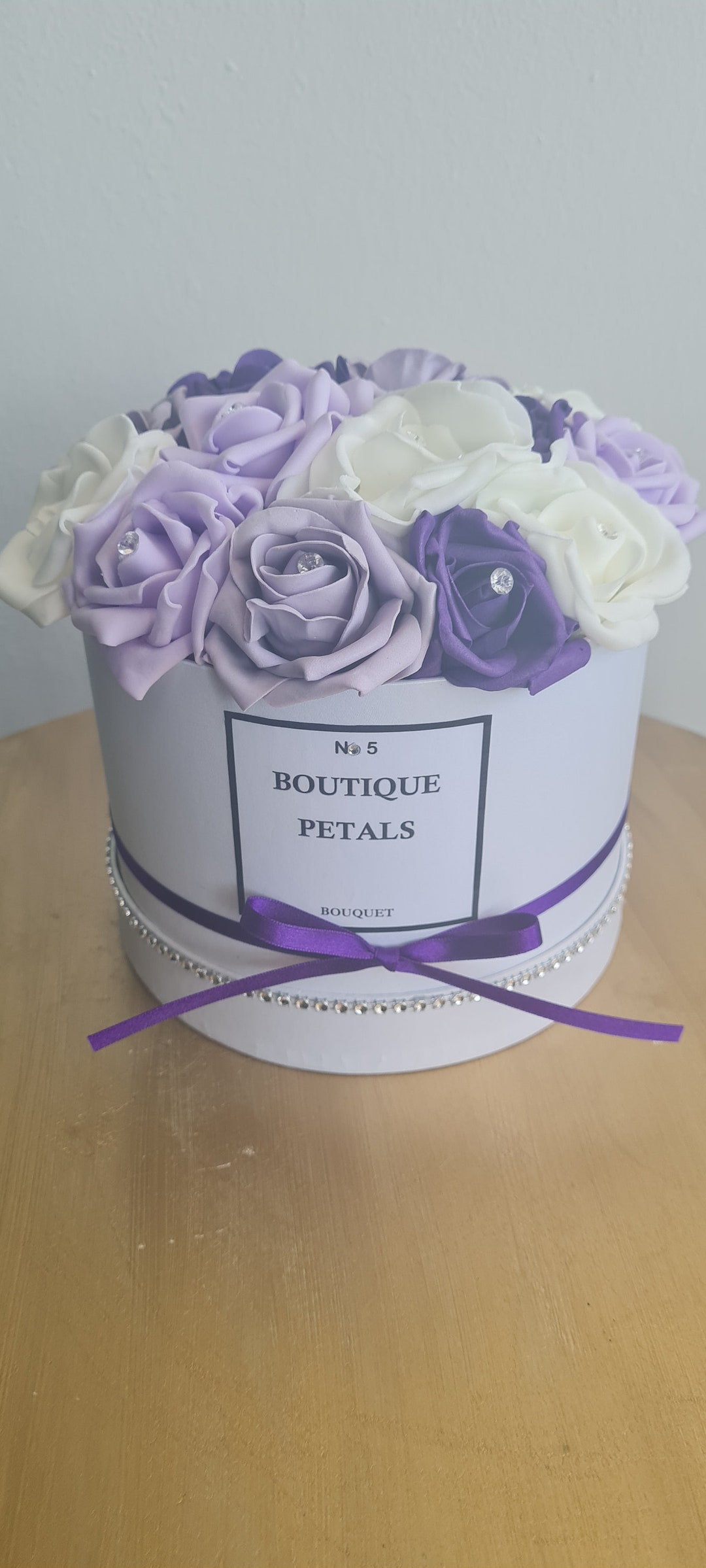 Hat Box Flowers / Rose Hat Box / Flower Hat Box / Forever Roses ...