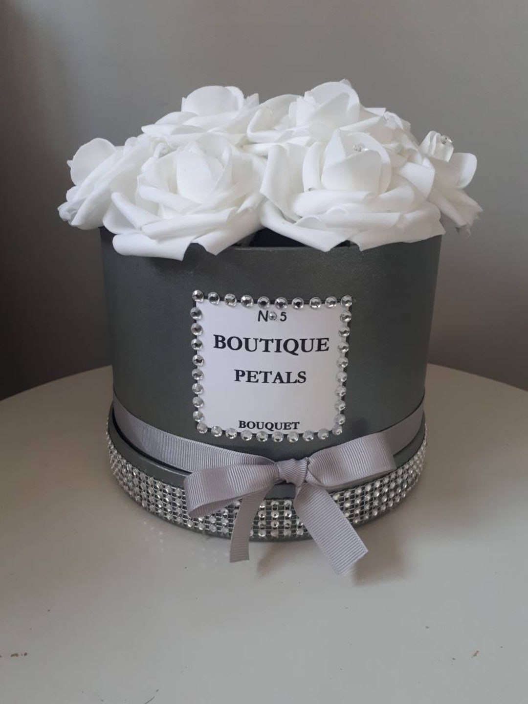 Flower Hat Box, Rose Hat Box , Flower Bouquet, House Gift, Personalised ...