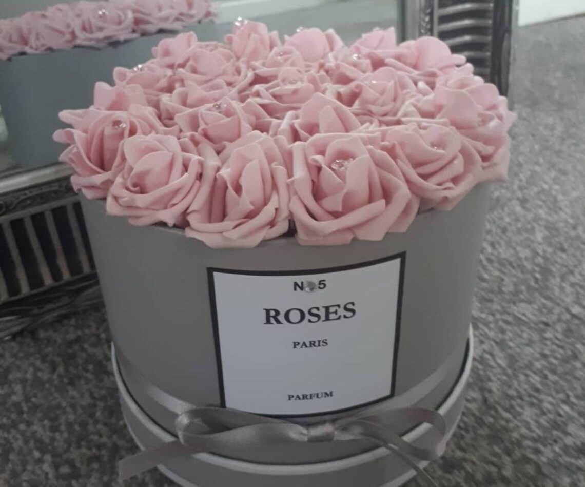 Hat Box Flowers / Rose Hat Box / Flower Hat Box / Forever | Etsy