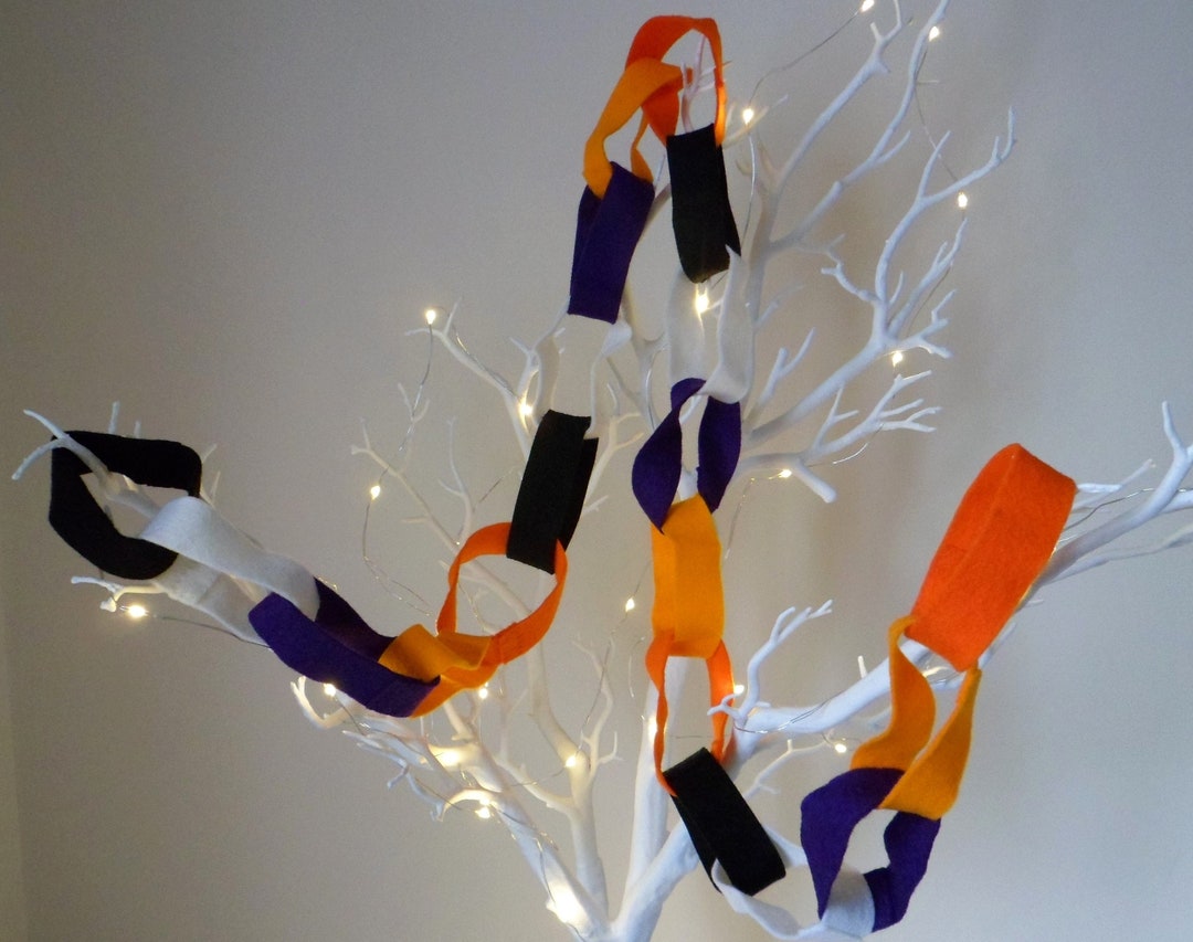 Halloween Felt 'paper' Chain Bunting Party Decoration - Etsy UK