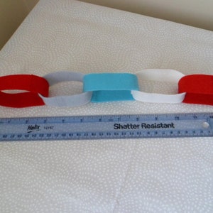 Felt 'paper' Chain Christmas Bunting Decoration Traditional, Scandi ...