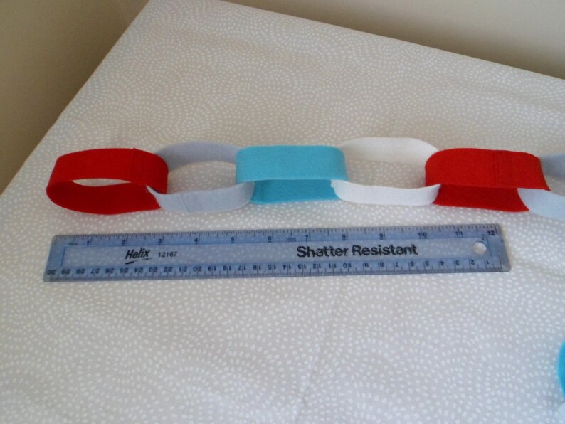 Felt 'paper' Chain Christmas Bunting Decoration - Etsy