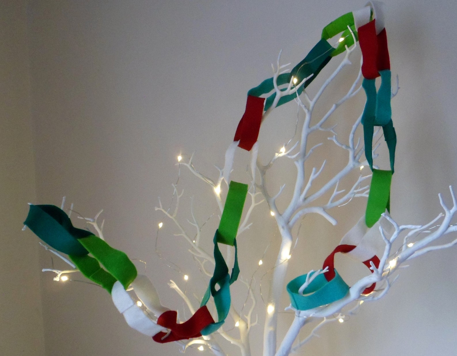 Felt 'paper' Chain Christmas Bunting Decoration - Etsy