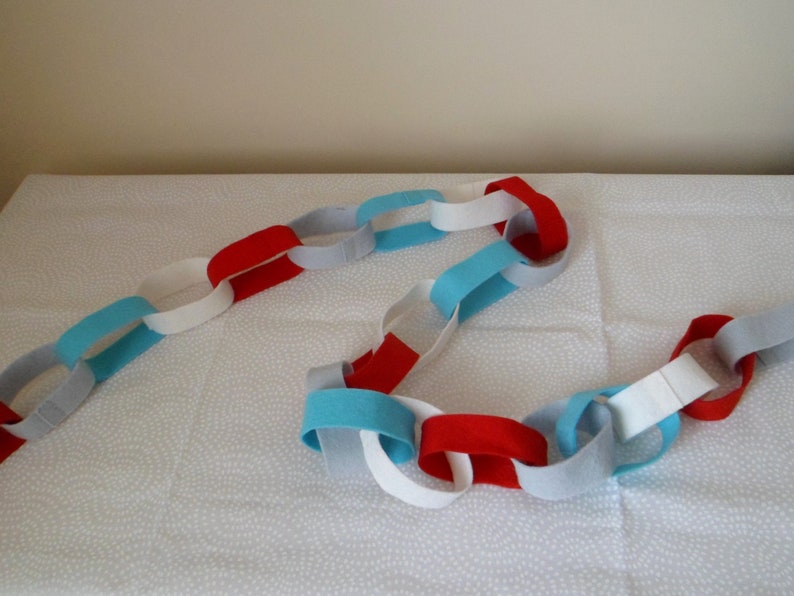 Felt 'paper' Chain Christmas Bunting Decoration - Etsy