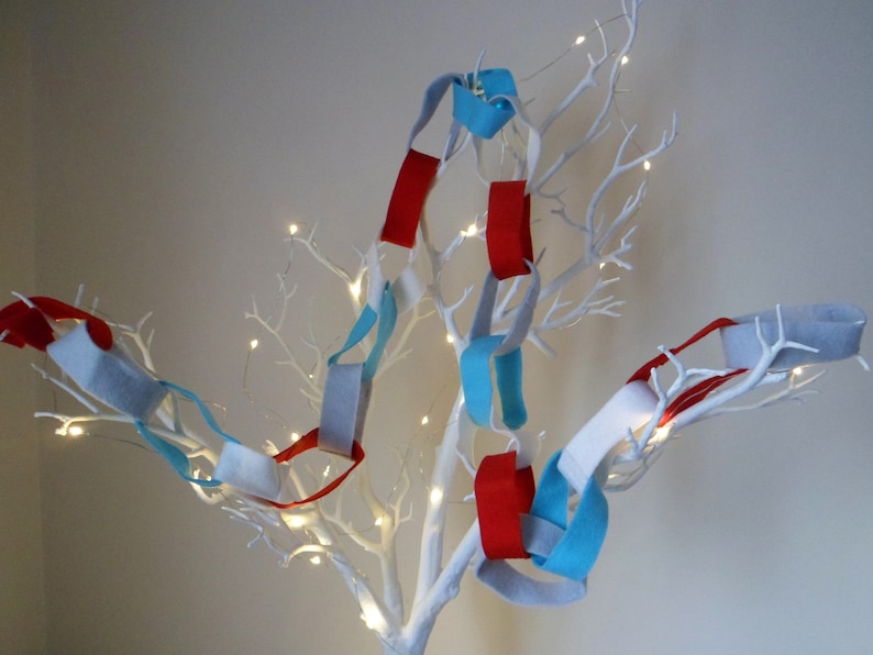 Felt 'paper' Chain Christmas Bunting Decoration - Etsy