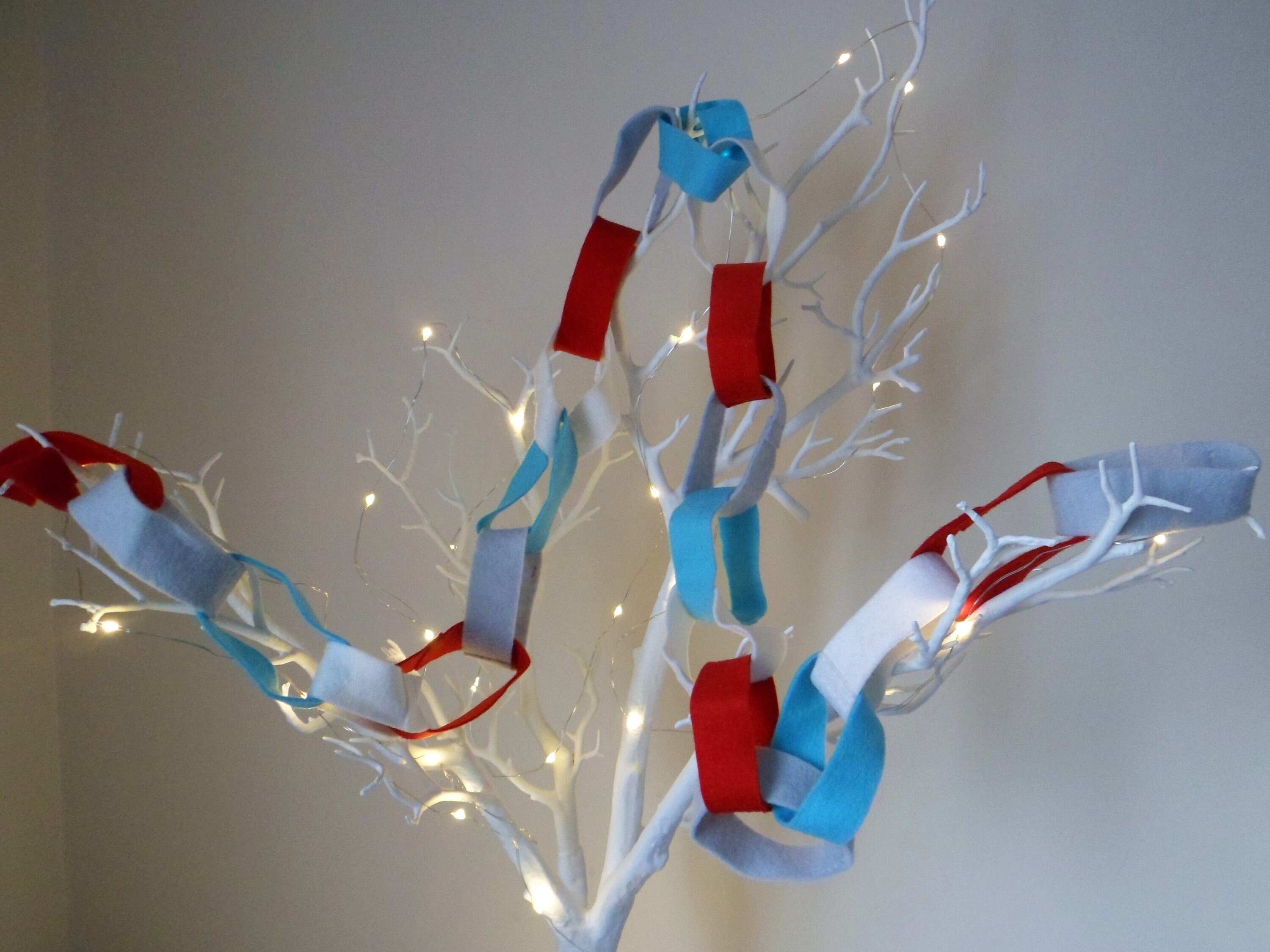 Felt 'paper' Chain Christmas Bunting Decoration - Etsy