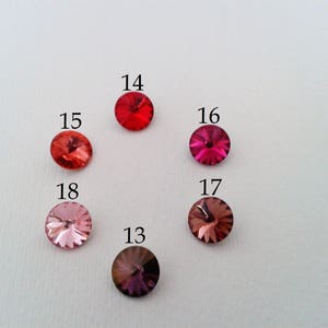 Swarovski Round Crystal Rivoli 8mm Sterling Silver Stud - Etsy