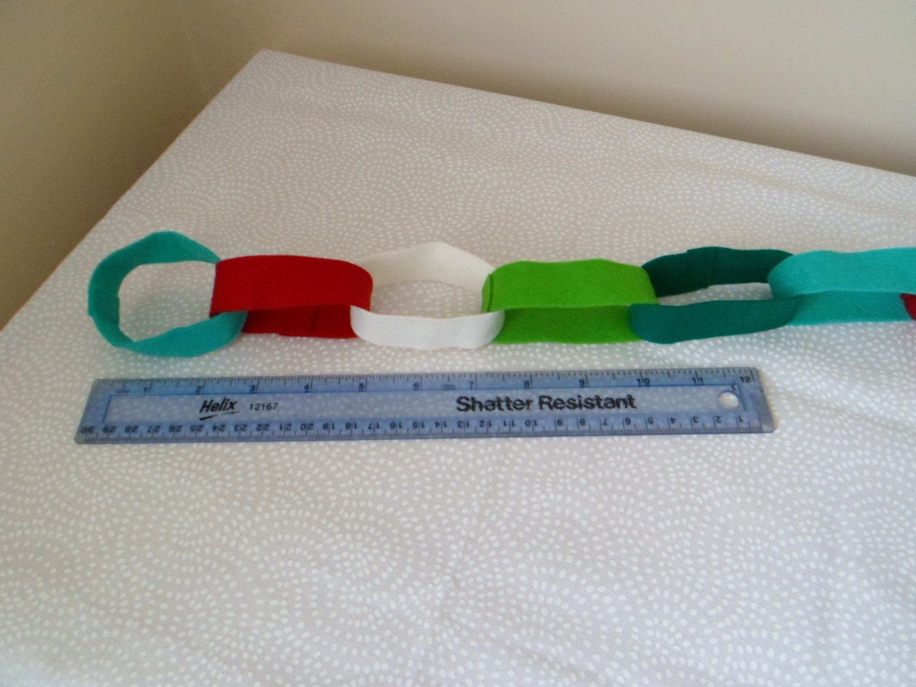 Felt 'paper' Chain Christmas Bunting Decoration - Etsy