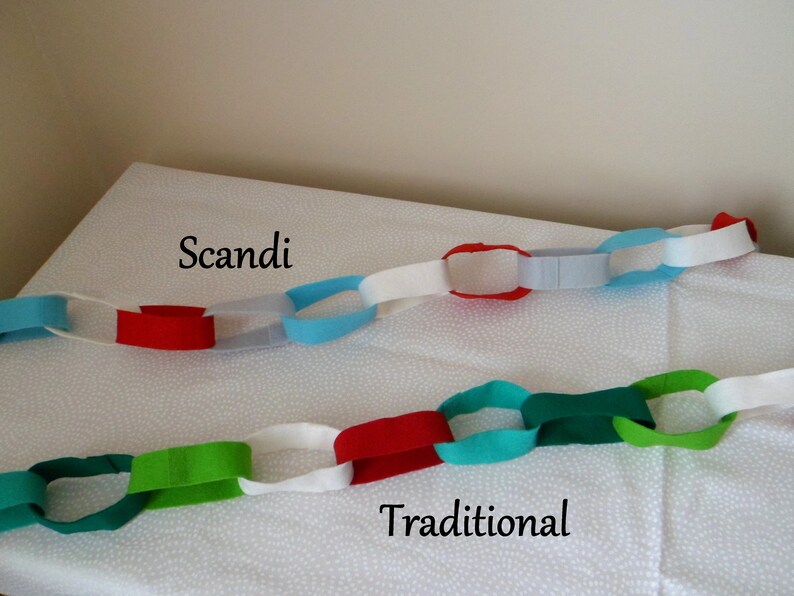 Felt 'paper' Chain Christmas Bunting Decoration - Etsy