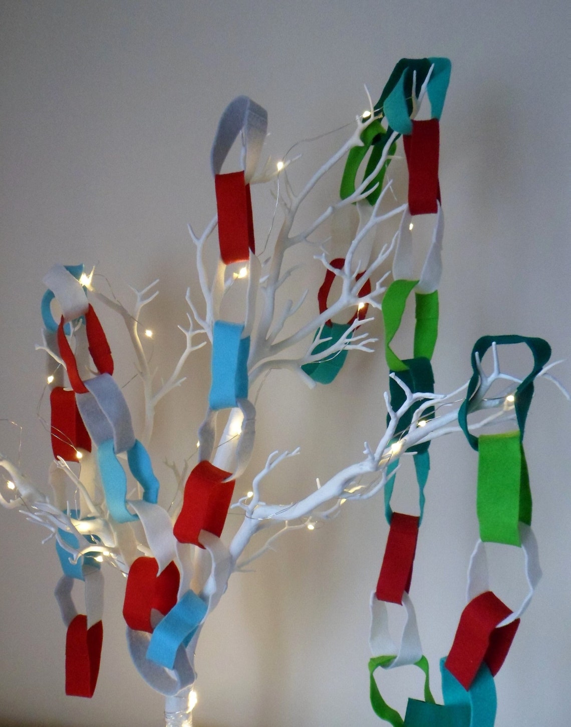 Felt 'paper' Chain Christmas Bunting Decoration - Etsy