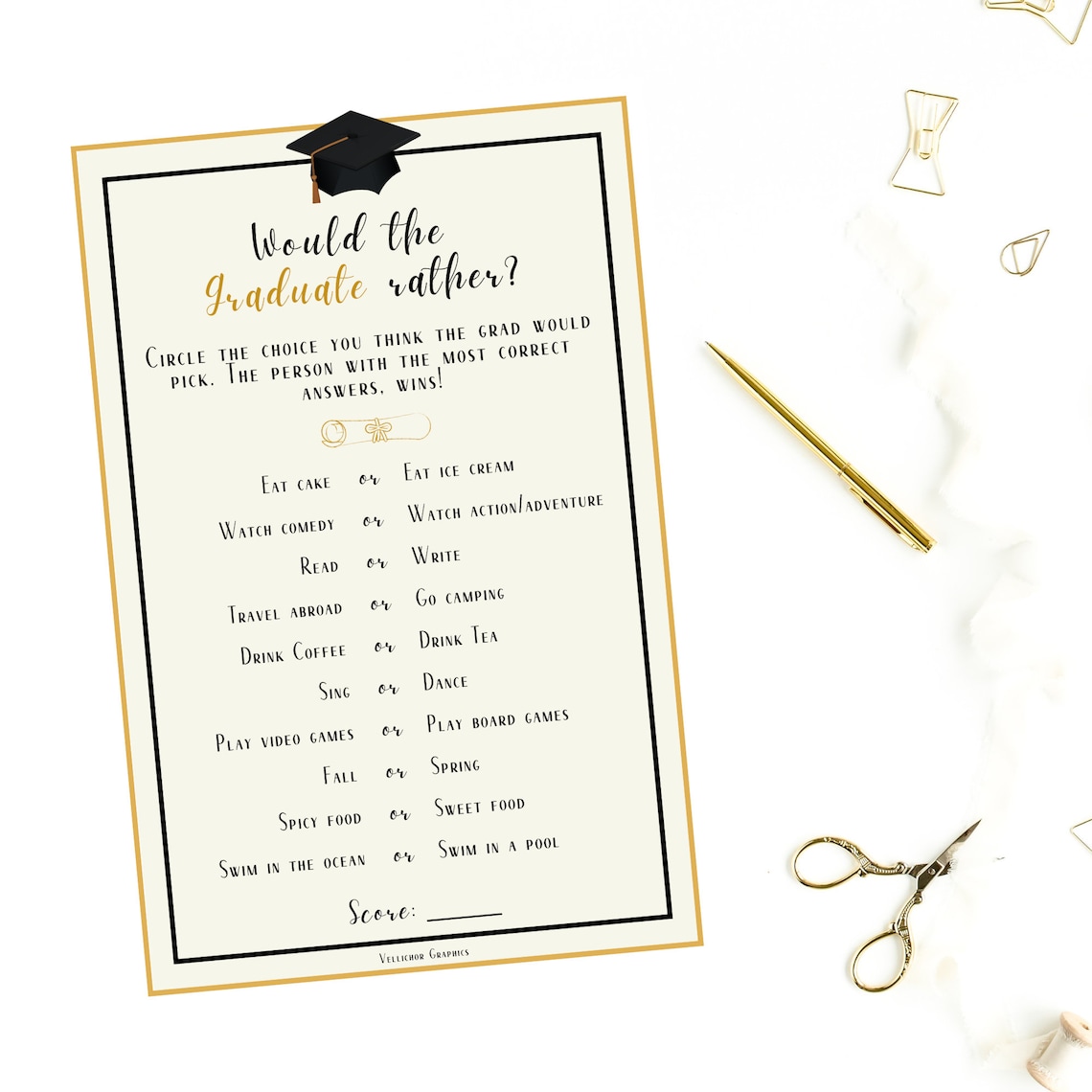 High School Graduation Party Game Bundle, 6 Graduate Games Package ...