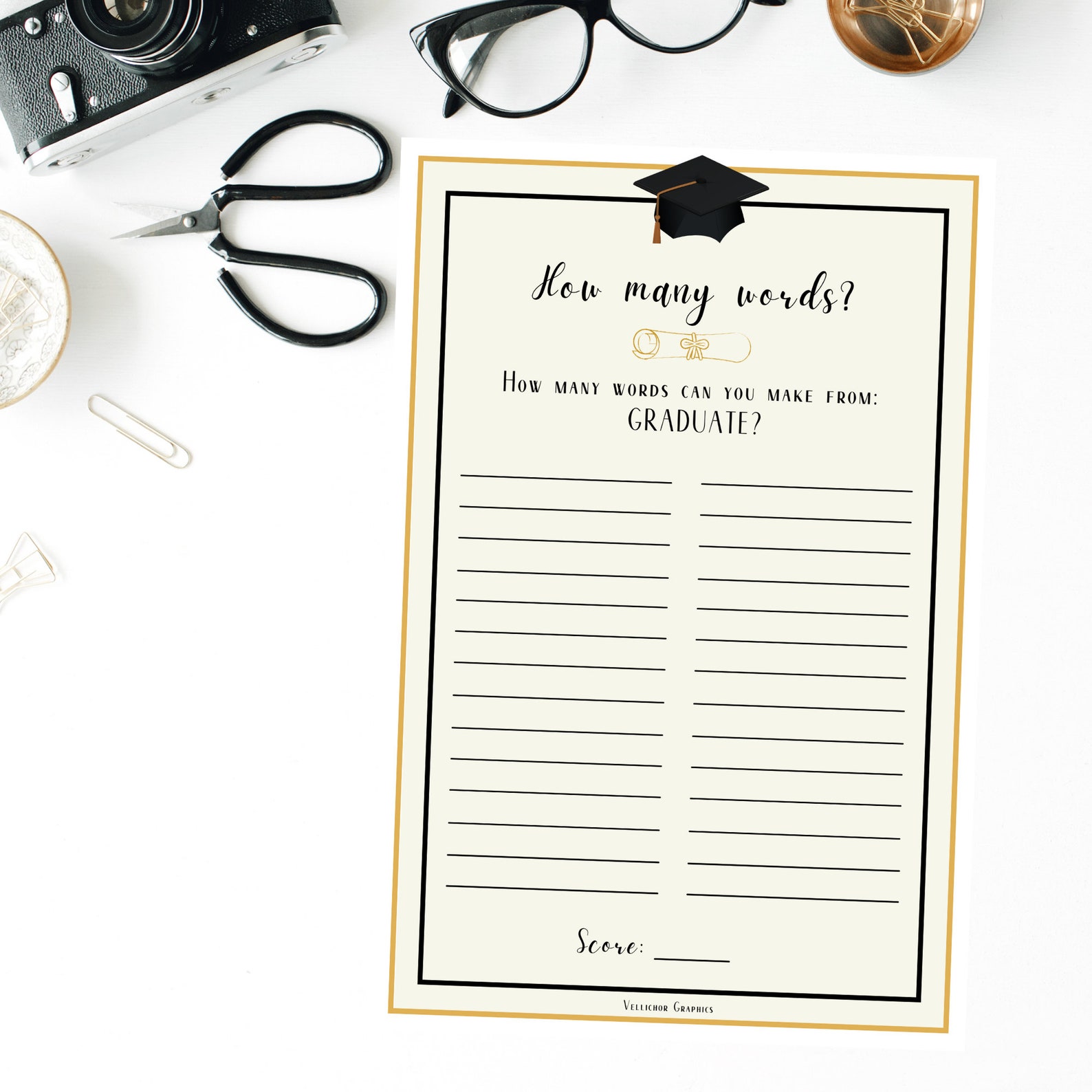 High School Graduation Party Game Bundle, 6 Graduate Games Package ...