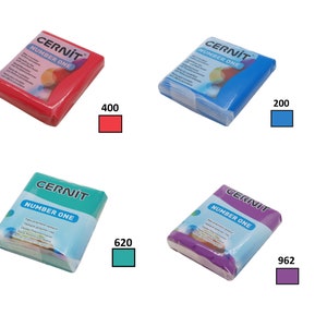 CERNIT Number One Serie Polymer Clay, 56g (2oz), Oven-hardening Polymer ...