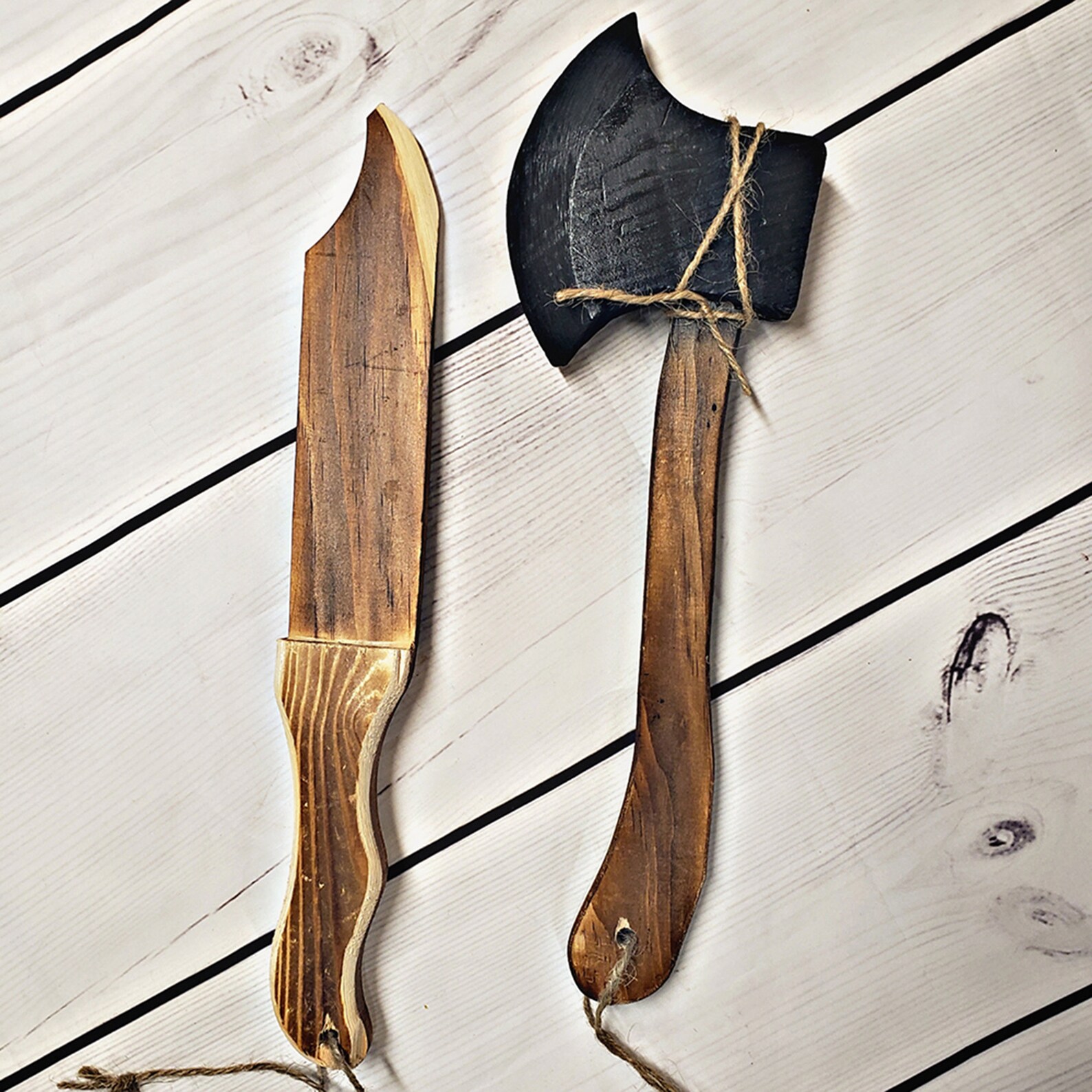 Children's Wooden Black Tomahawk Hatchet Youth Scout - Etsy