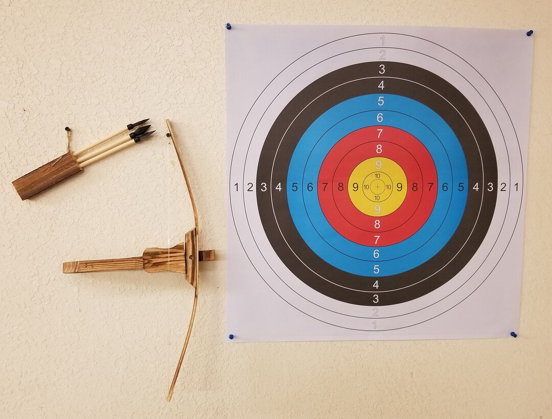 Crossbow and Bulls Eye Target Combo Set - Etsy