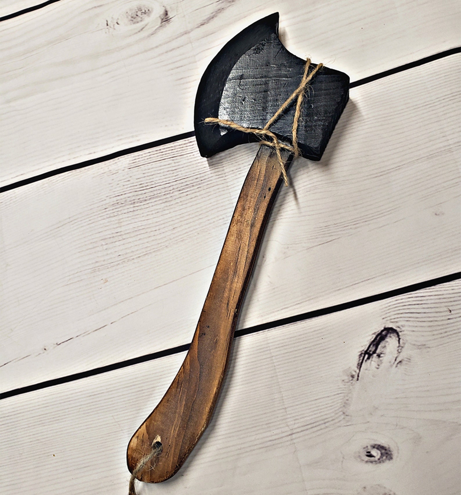 Children's Wooden Black Tomahawk Hatchet Youth Scout - Etsy
