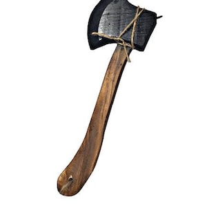 Children's Wooden Black Tomahawk; Hatchet; Youth Scout Hawk; Toy Wooden ...
