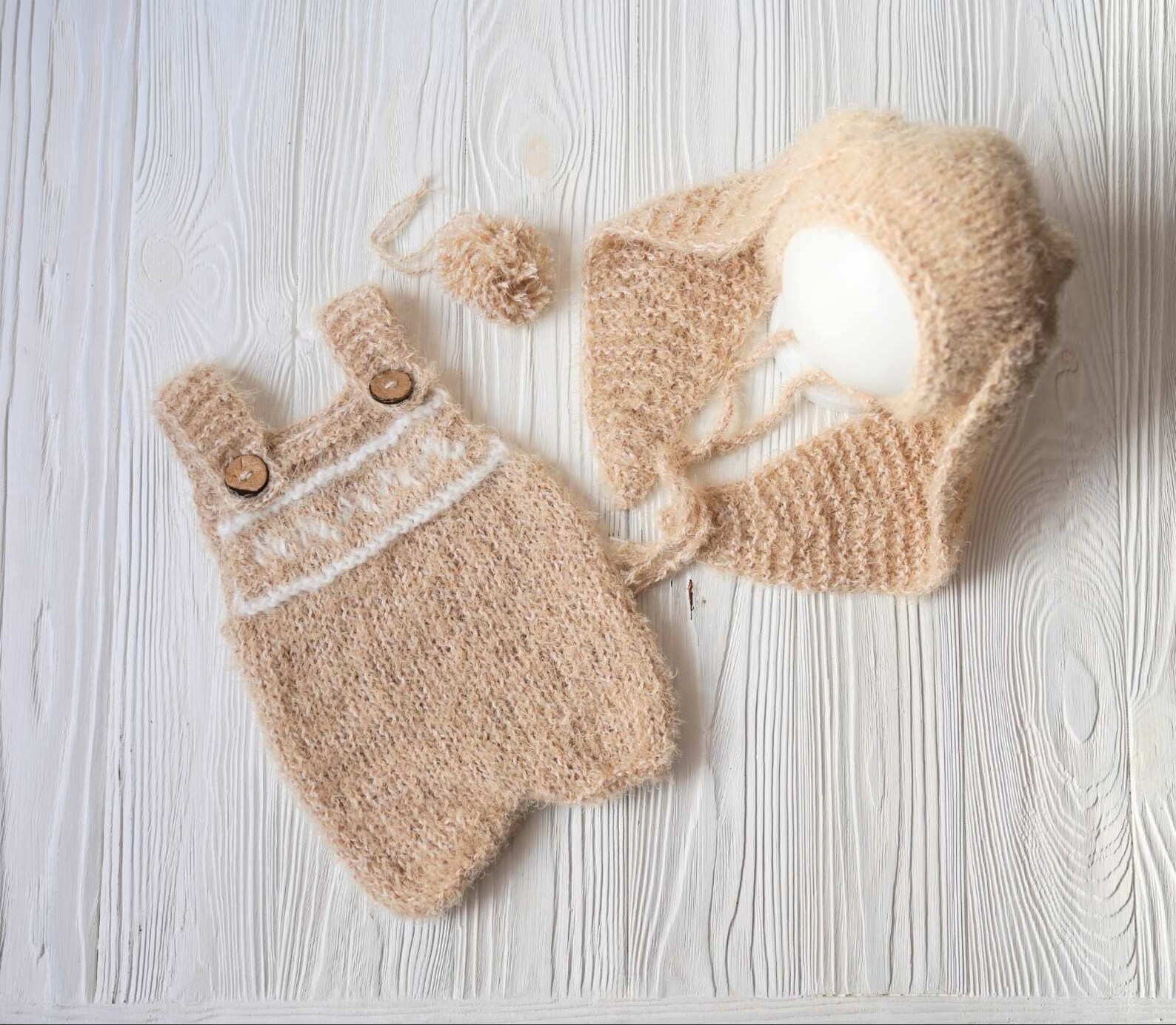 Newborn Bunny Bonnet, Shorts and Photo Toy Different Colors Bunny Ears ...