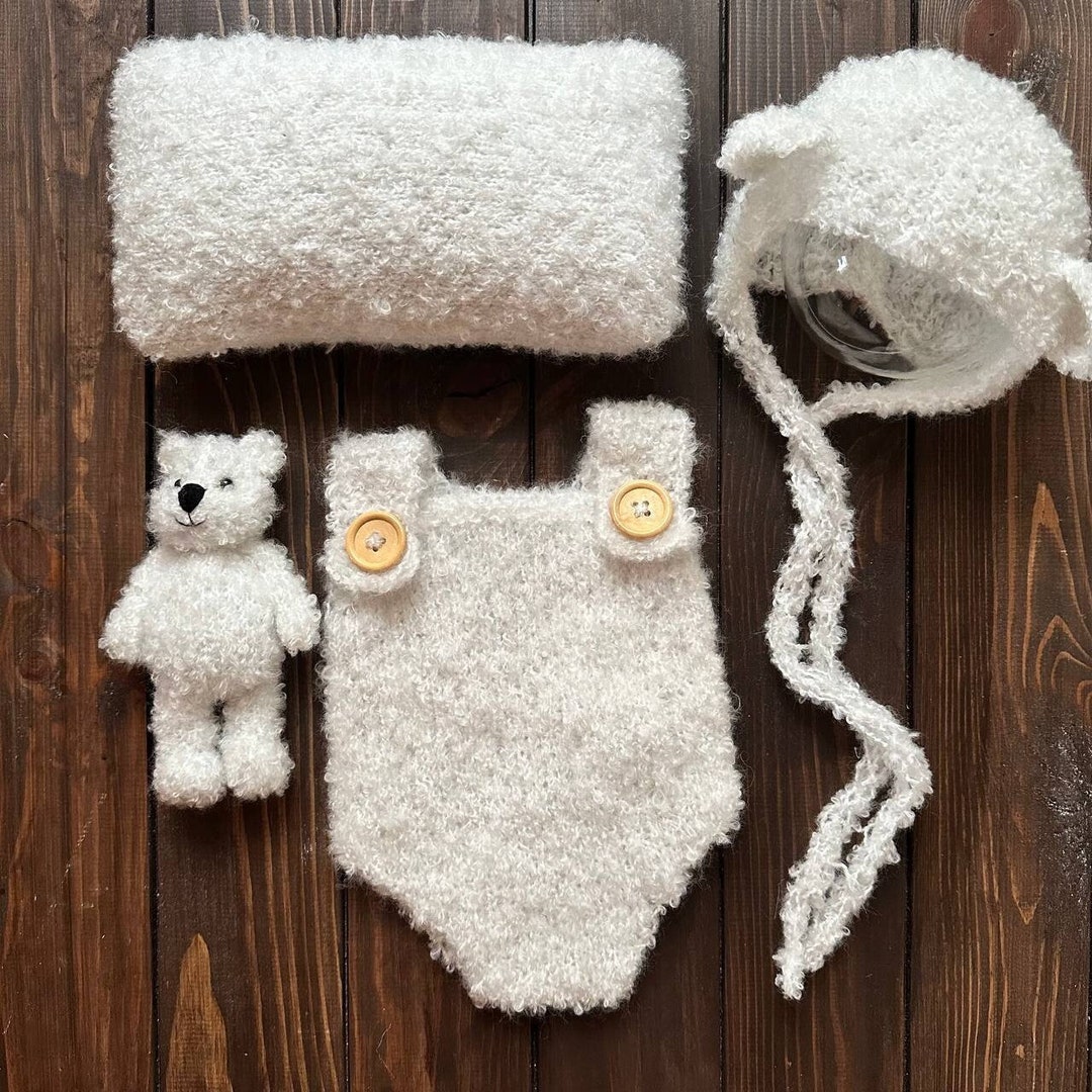Photography Newborn Prop Set Soft Newborn Knitted Possing Pillow ...
