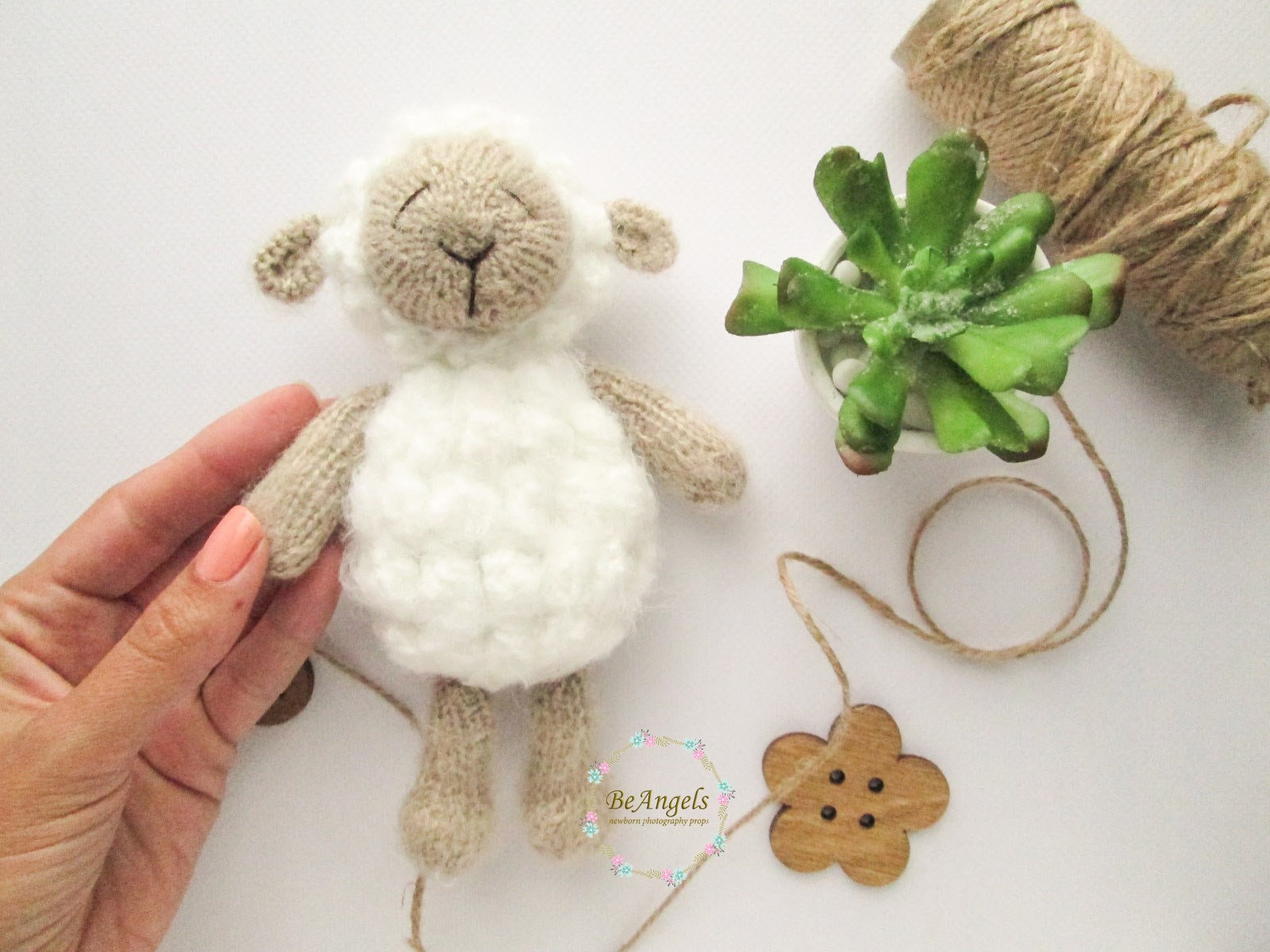 Knit Lamb Toy Stuffed Animal Sheep Photo Prop Lamb - Etsy