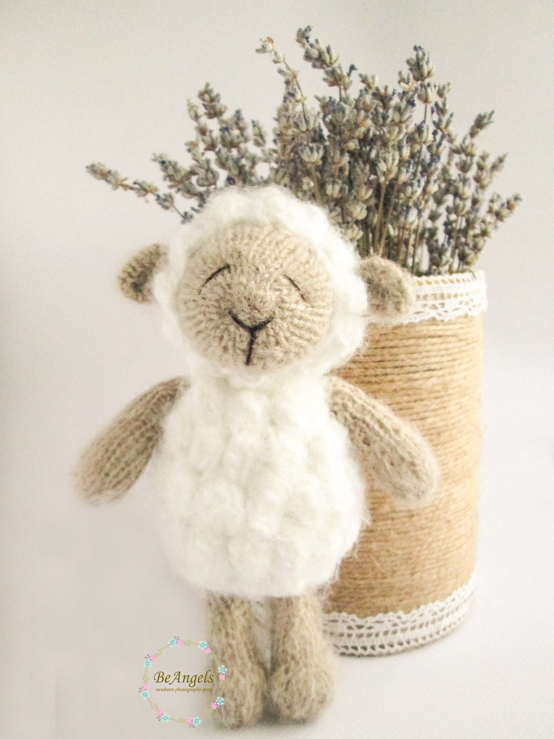 Knit Lamb Toy Stuffed Animal Sheep Photo Prop Lamb - Etsy