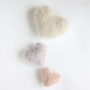 Knit Small Heart | Fuzzy Props | Newborn Baby Girl and Boy Photography ...