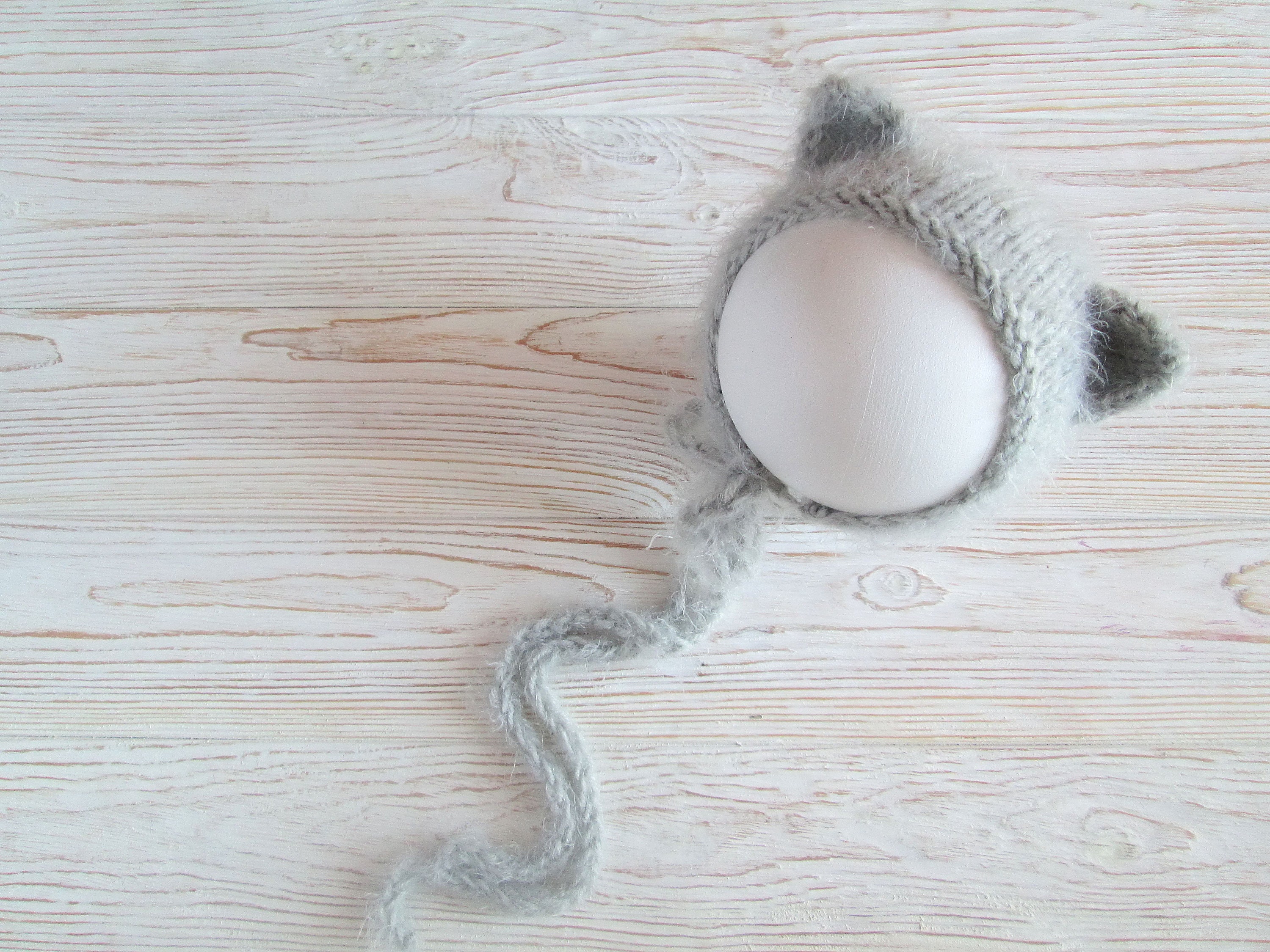 Newborn Kitty Bonnet and Mouse Doll Cat Hat and Mouse Newborn | Etsy