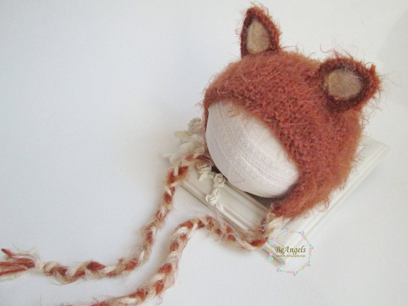 Newborn Fox Bonnet, Toy and Tail| Newborn Fox Set| Newborn Fuzzy Props ...