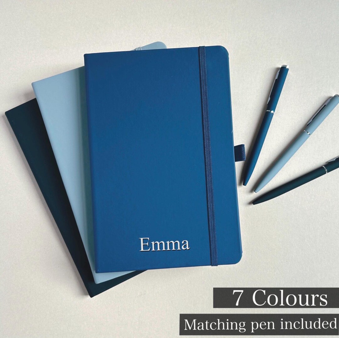 Personalised Hardback Notebook A5 Lined Notepad Hardcover Planner ...