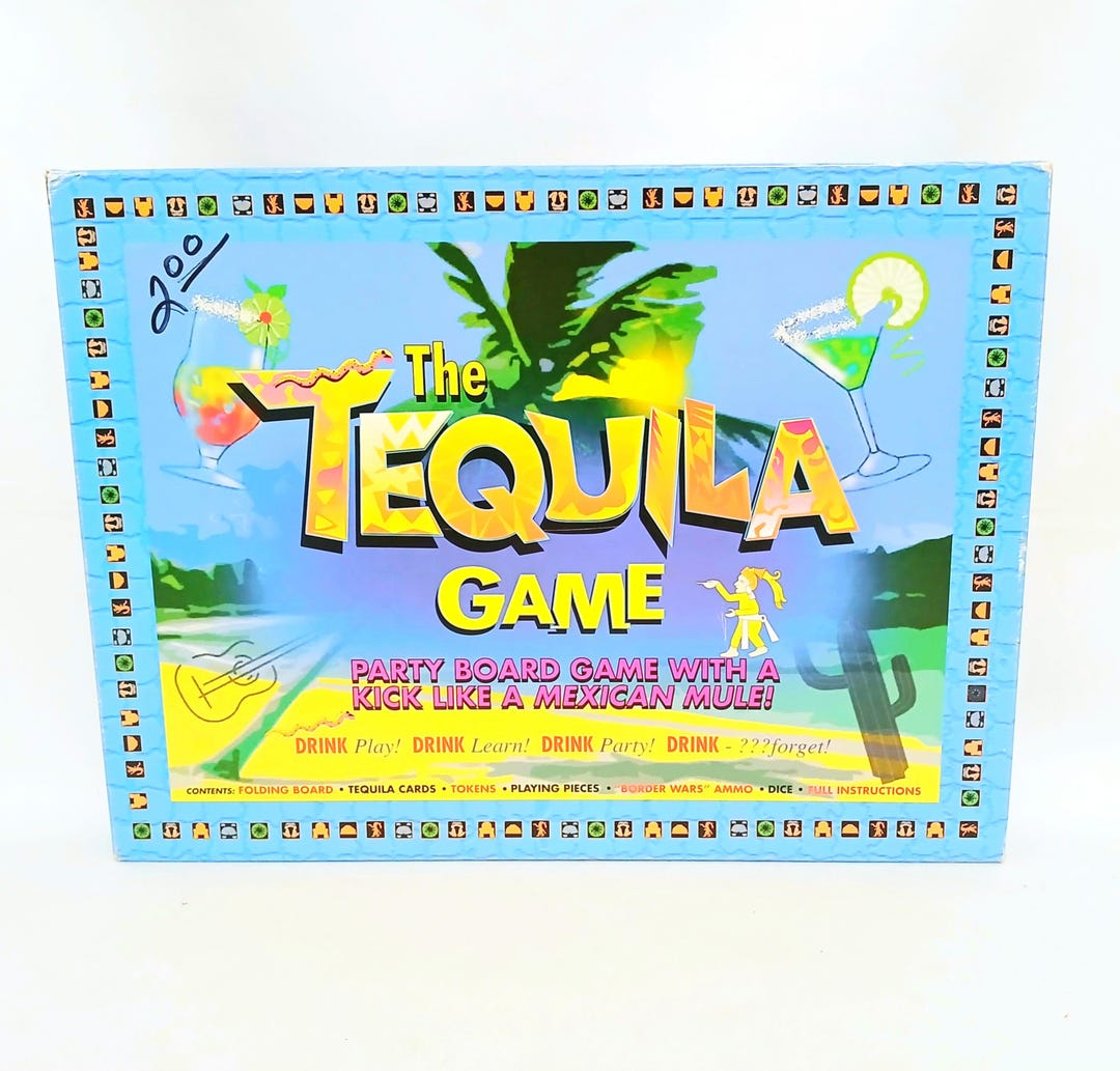 The Tequila Game is Set in the Lawless 1800s. Party Board Game for ...