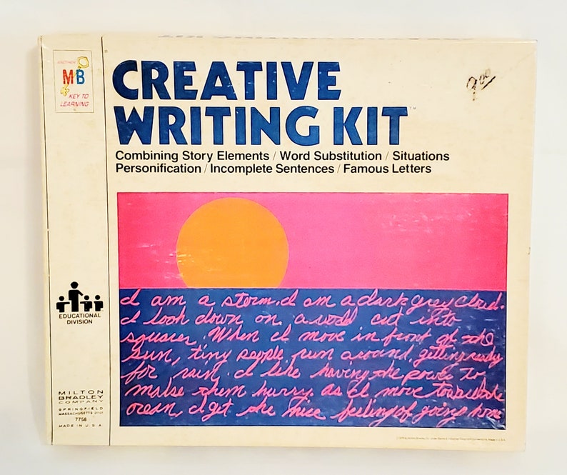 Vintage Creative Writing Kit by Milton Bradley is in Excellent ...