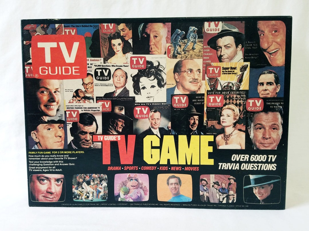 Vintage 1984 TV Guide Trivia Game: 6000+ Questions, Never Played - Etsy