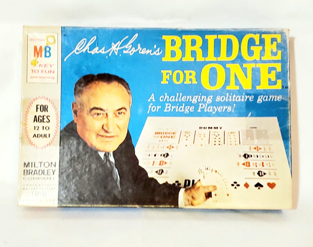 Bridge for One, A Challenging Solitaire Game for Bridge Players! Chas H ...
