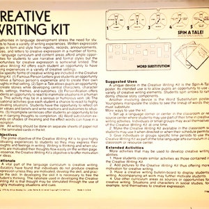 Vintage Creative Writing Kit by Milton Bradley is in Excellent ...