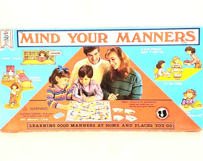 1987 Mind Your Manners Game by Smethport is a Fun Way to Learn Social ...