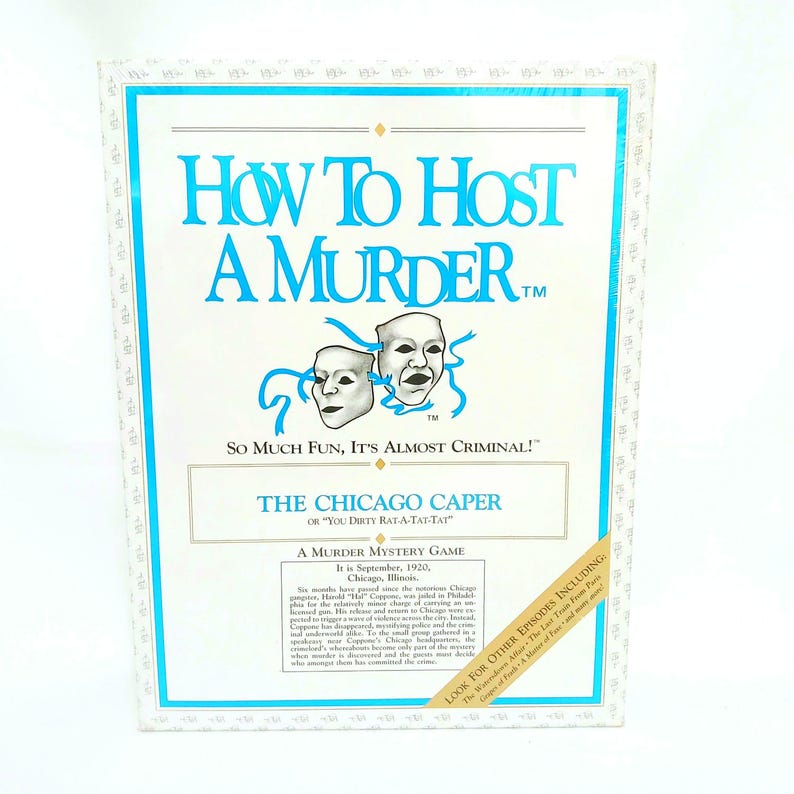 How to Host a Murder Game, 1920s Theme, New in Box - Etsy