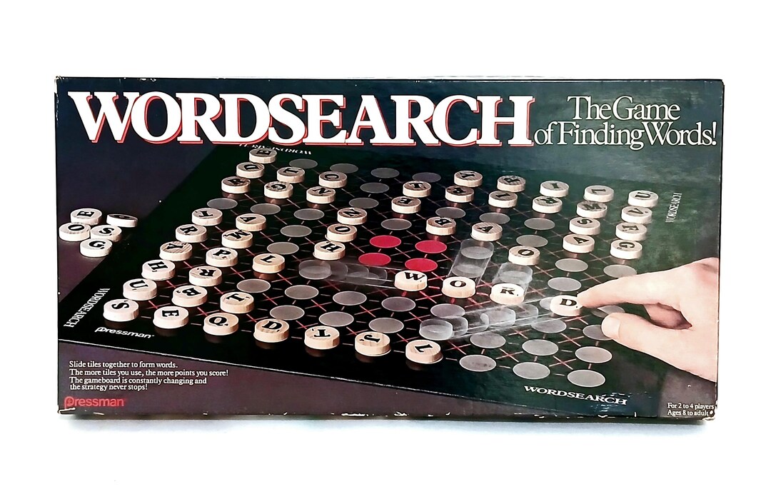 Vintage WORDSEARCH Game: Slide Tile Word Game, 1998 - Etsy